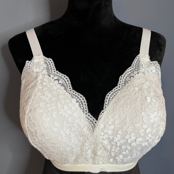 Warner's | Intimates & Sleepwear | Warners Cream Lace Fullcoverage Bra ...
